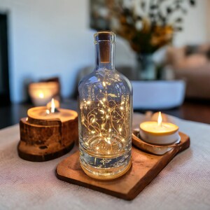 Copper Wire Firefly Fairy Glass Bottle With Warm Lights. Perfect for ...