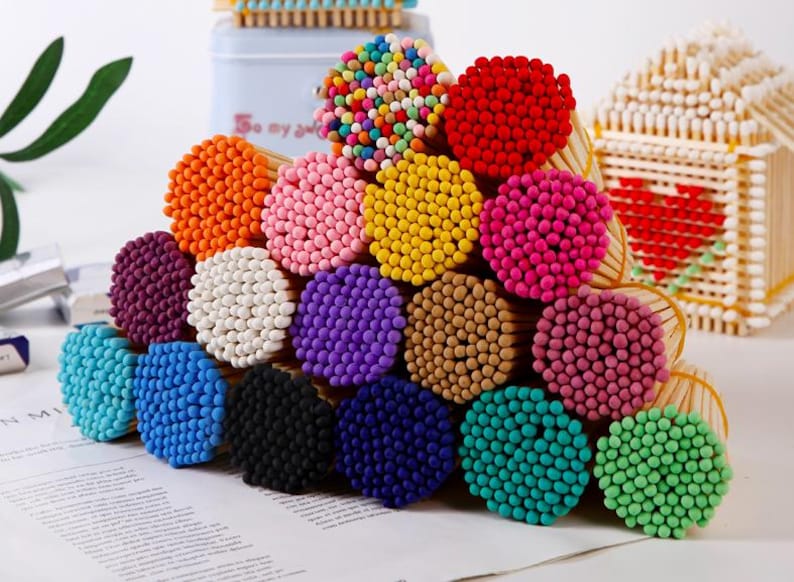 Luxury Long Coloured Matches. 100mm/10cm/4 Inches. - Etsy UK