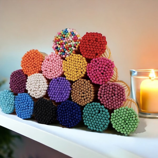 Coloured Matches - Etsy UK