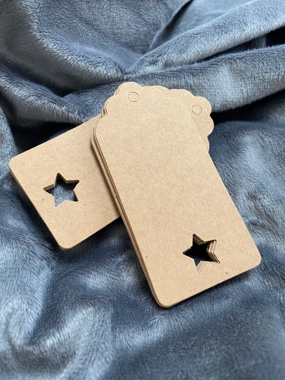 Kraft Star Tags Rustic Gift Tag Wedding Tags Cut Out Star | Etsy
