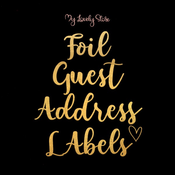 Guest Address Labels - Etsy