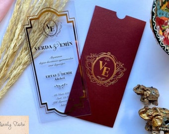 Clear Wedding Invitation - Etsy