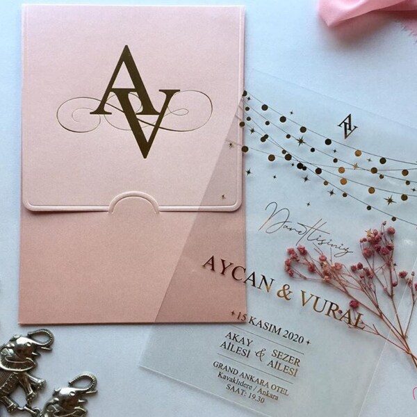Transparent Wedding Invitation - Etsy