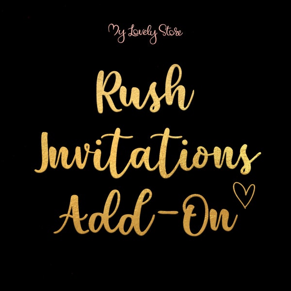 Rush Wedding Invitations - Etsy
