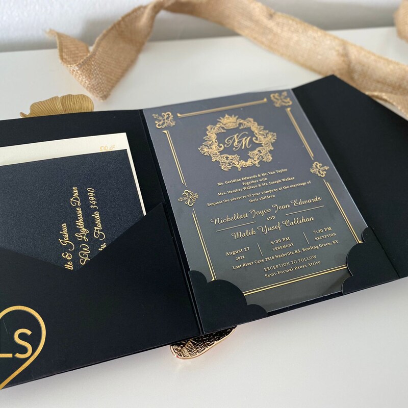 Trifold Invitations - Etsy
