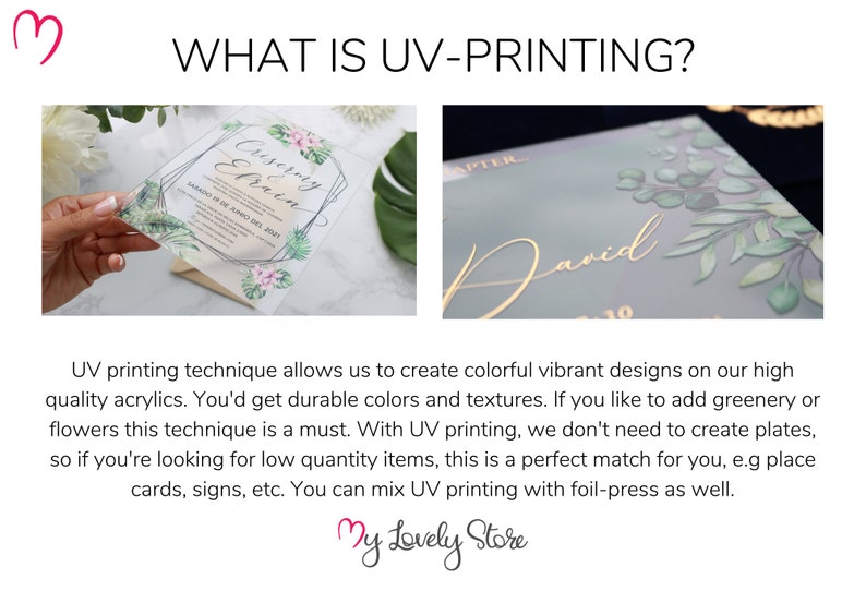 Luxury Acrylic Wedding Invitation With Velvet Folio | Gold Foil Acrylic ...