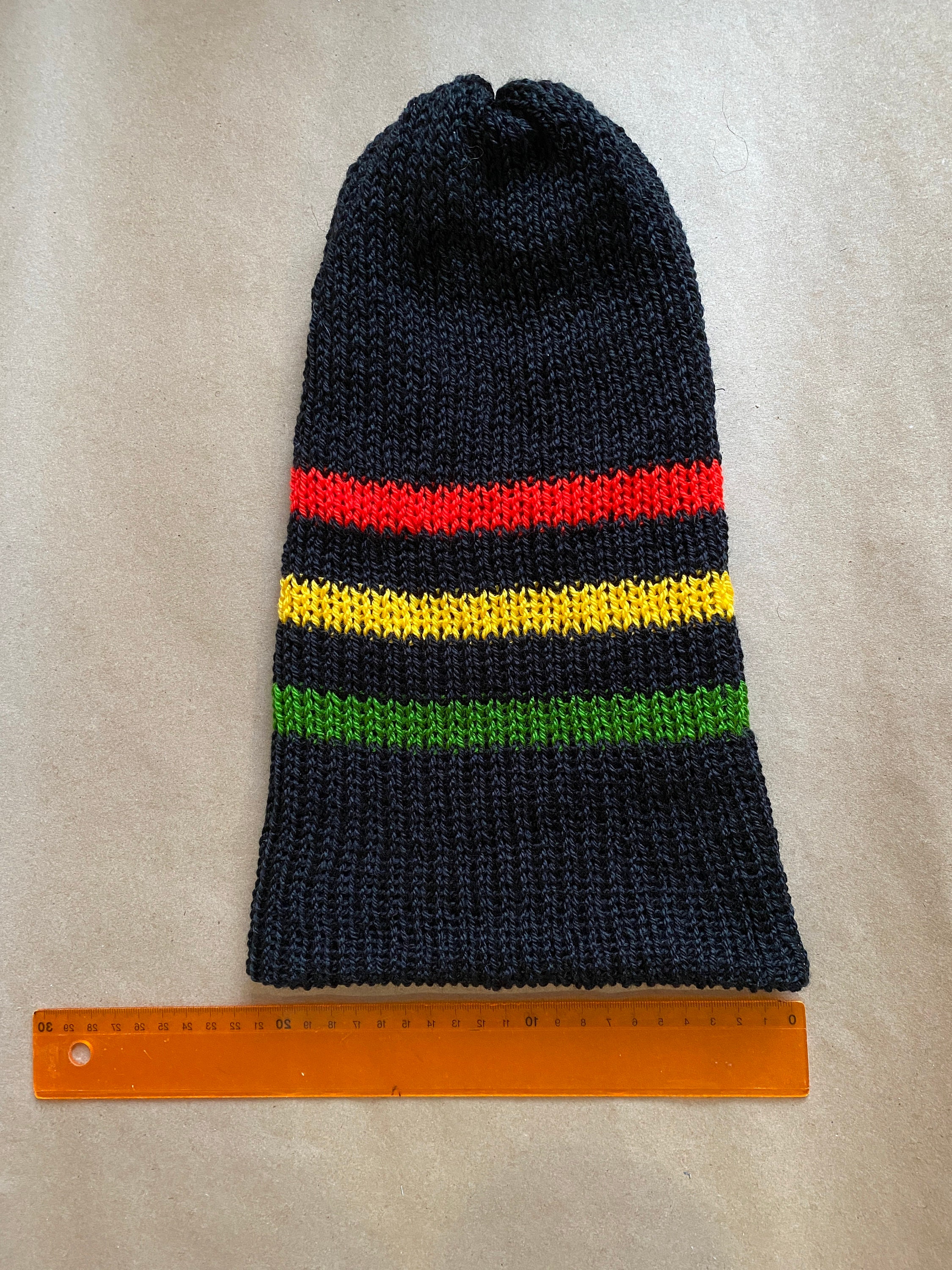 Striped Rasta Double Layered Hat Dread Beanie Mens Beanie - Etsy