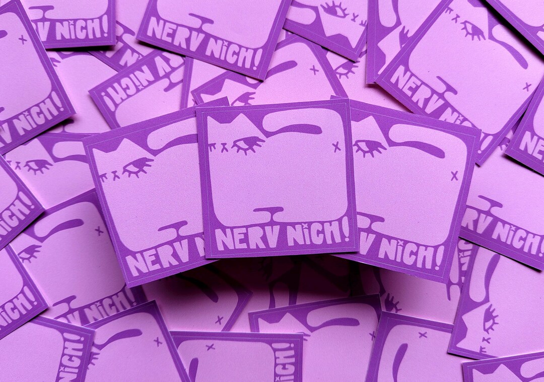 Sticker "nerv Nich!" 3er Set - Etsy