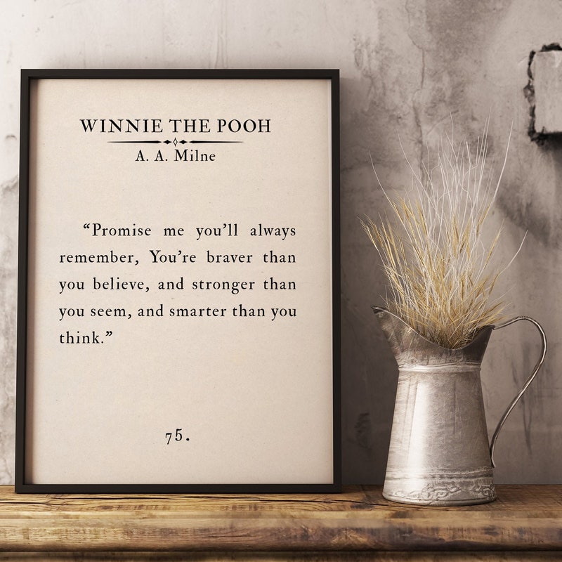 A a Milne Quote - Etsy