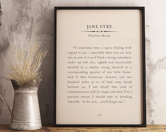 Jane Eyre Quote - Etsy