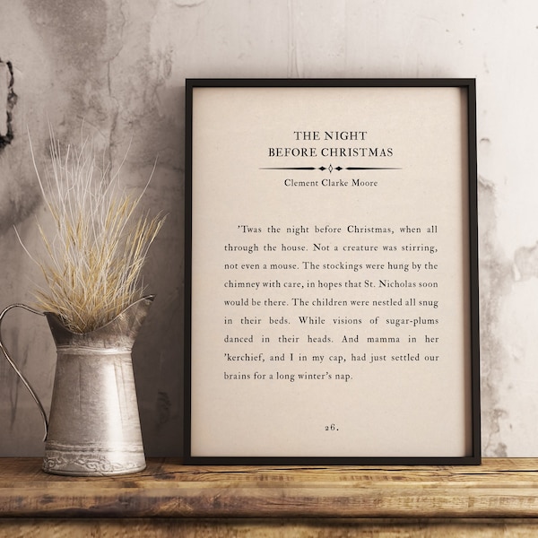 Twas the Night Before Christmas Sign - Etsy