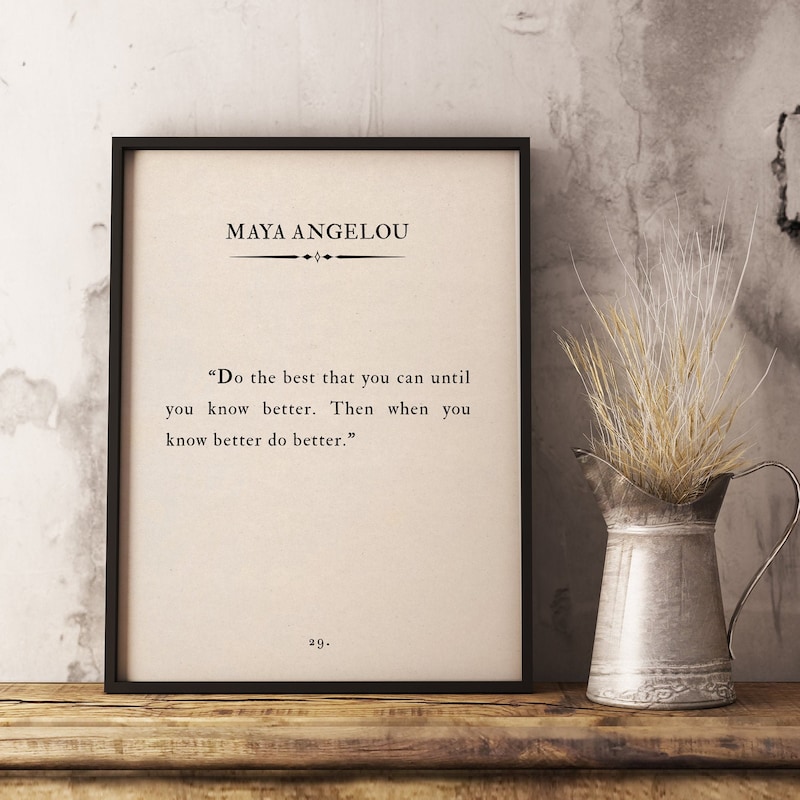 Maya Angelou Quote - Etsy