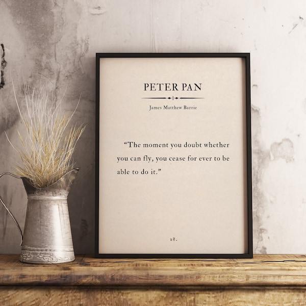 Peter Pan Poster - Etsy