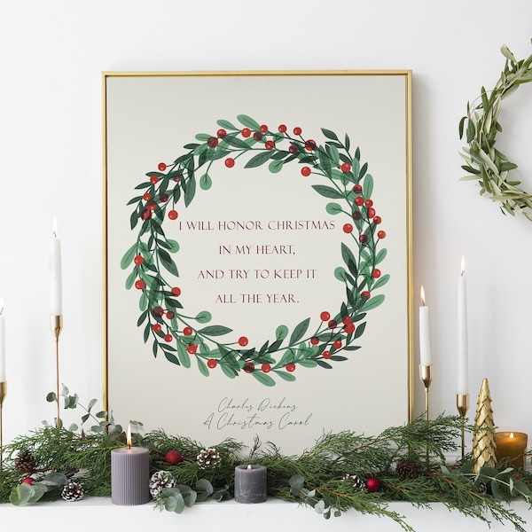 Christmas Carol Posters - Etsy