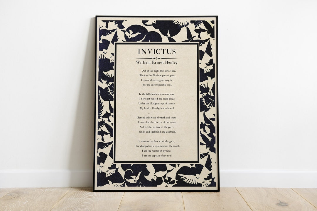 Invictus - Inspiring Poem by William Ernest Henley, Famous Book Quote ...