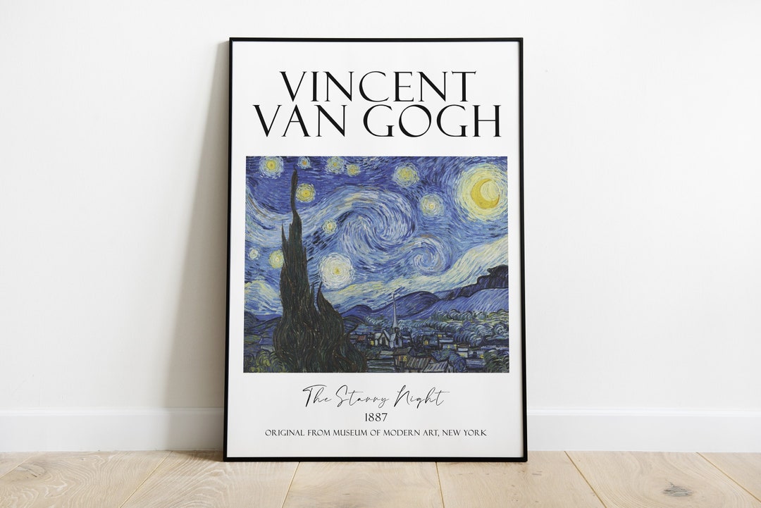 Vincent Van Gogh, Starry Night, 1887 Famous Painting, Impressionism ...