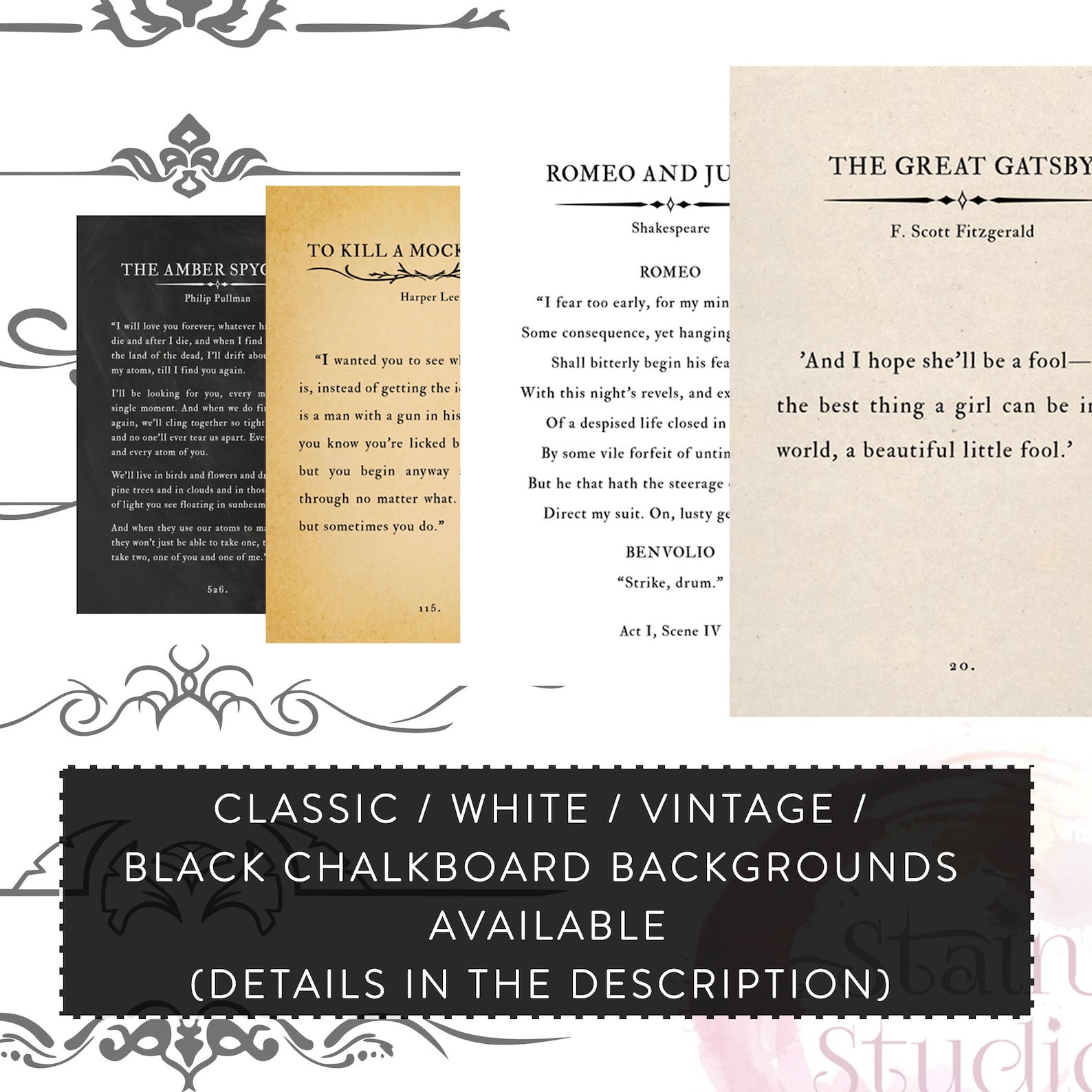 Custom Book Quote, Book Page Quote, Wall Art, Favourite Author ...