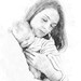 Custom Digital Pencil Portrait, Baby Memorial, Family Keepsake (digital ...