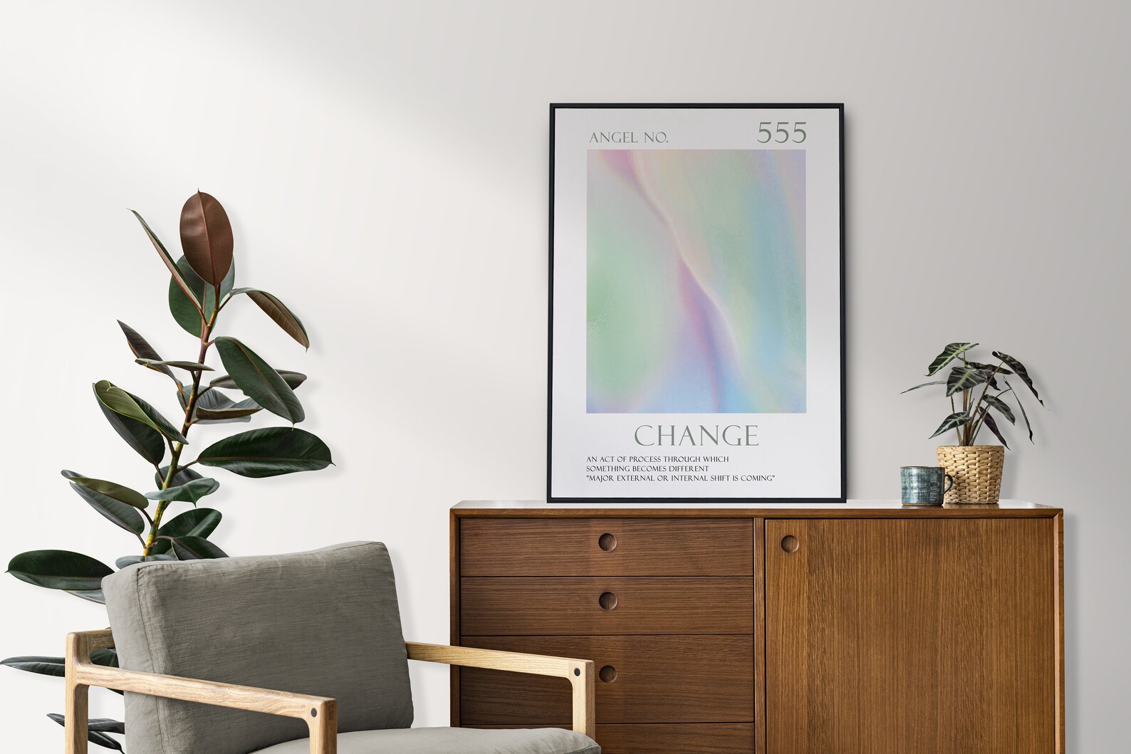 Angel Number 555 Aura Posters Angel Number Poster Gradient - Etsy