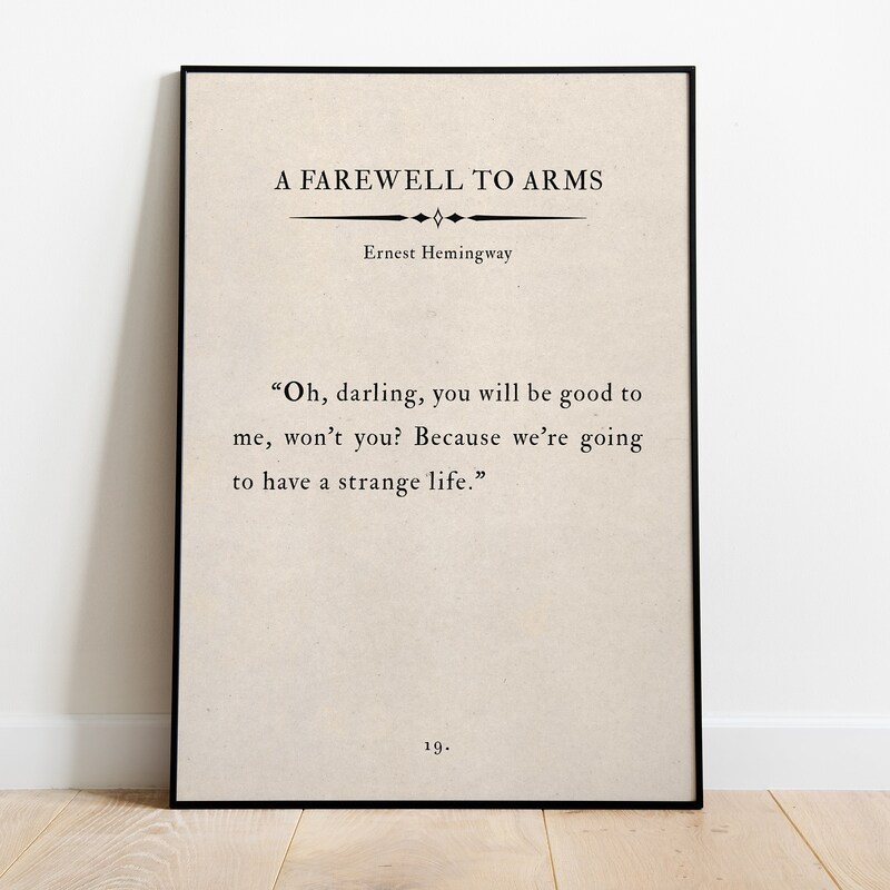 A Farewell to Arms Art - Etsy