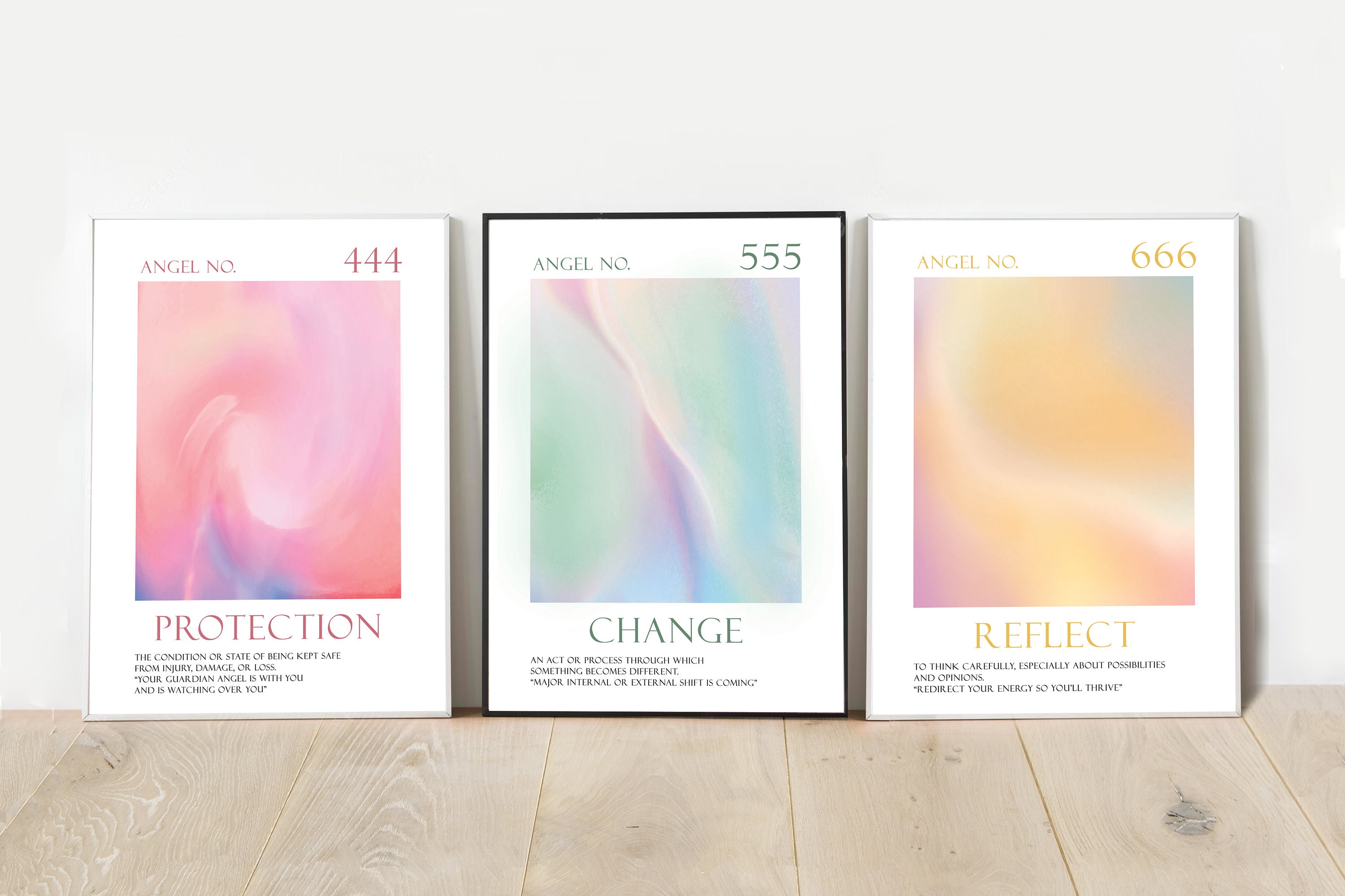 Angel Number 555 Aura Posters Angel Number Poster Gradient - Etsy