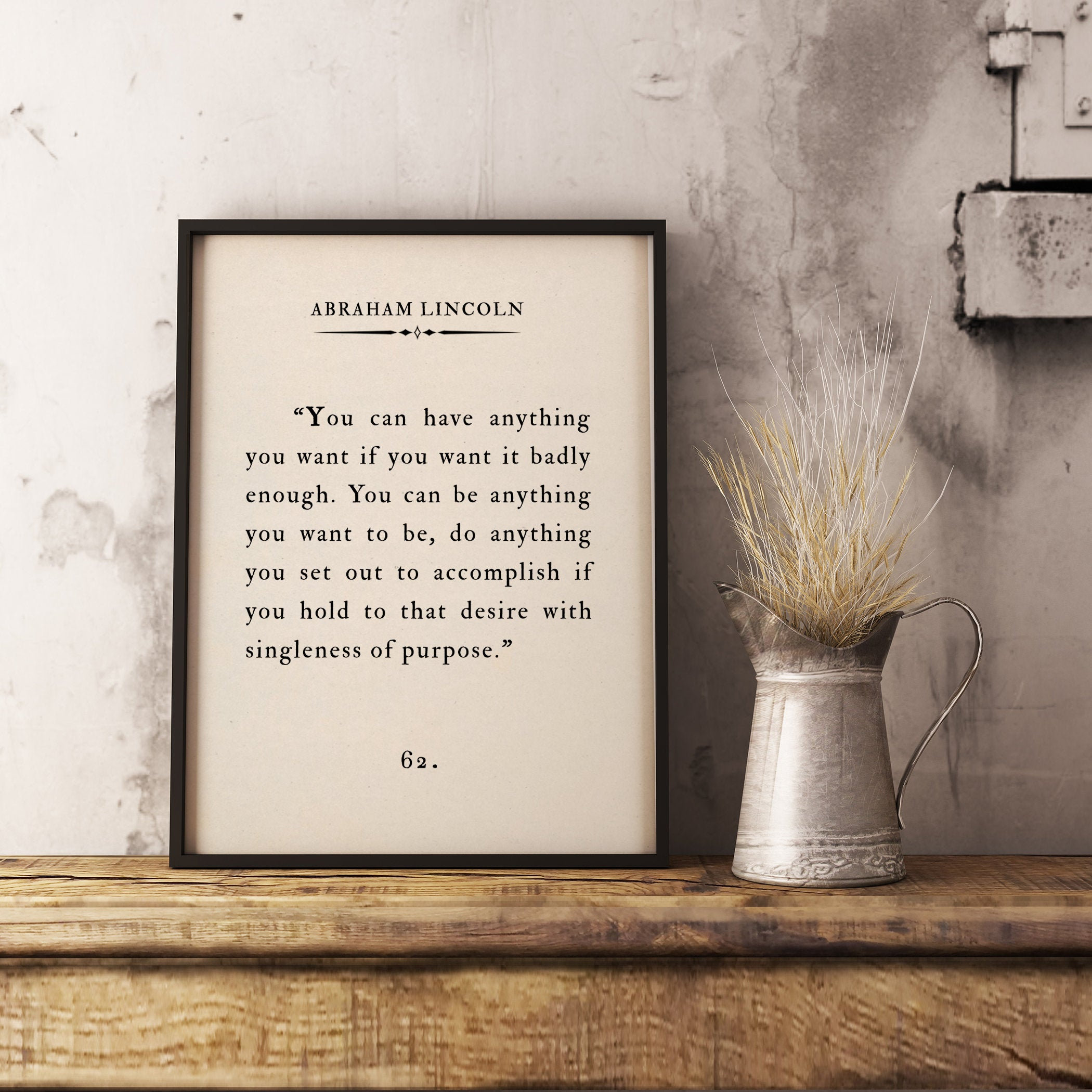 Abraham Lincoln President Famous Love Book Quote | Etsy