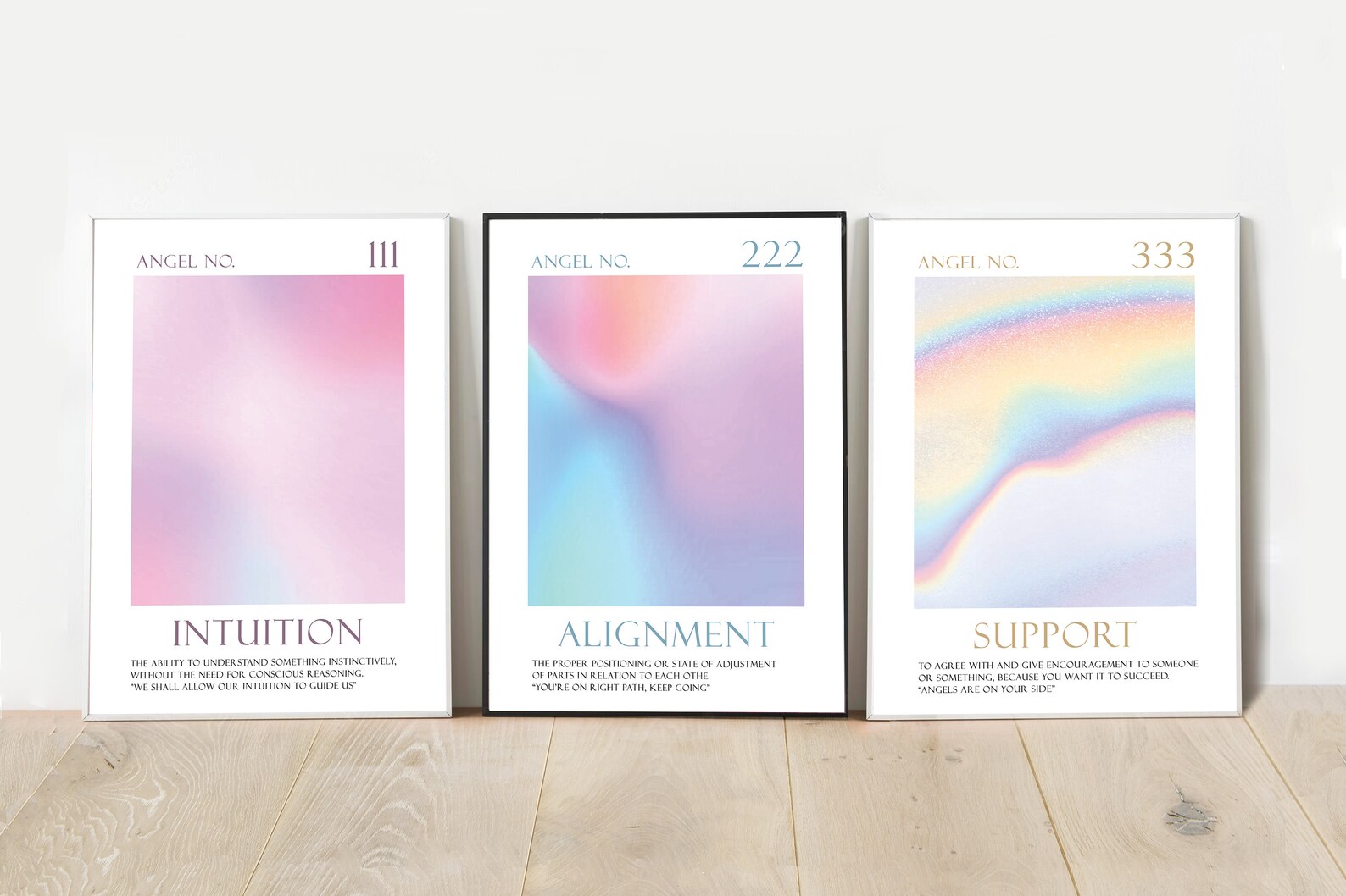 Angel Number 555 Aura Poster, Spiritual Gradient Art (digital Download ...