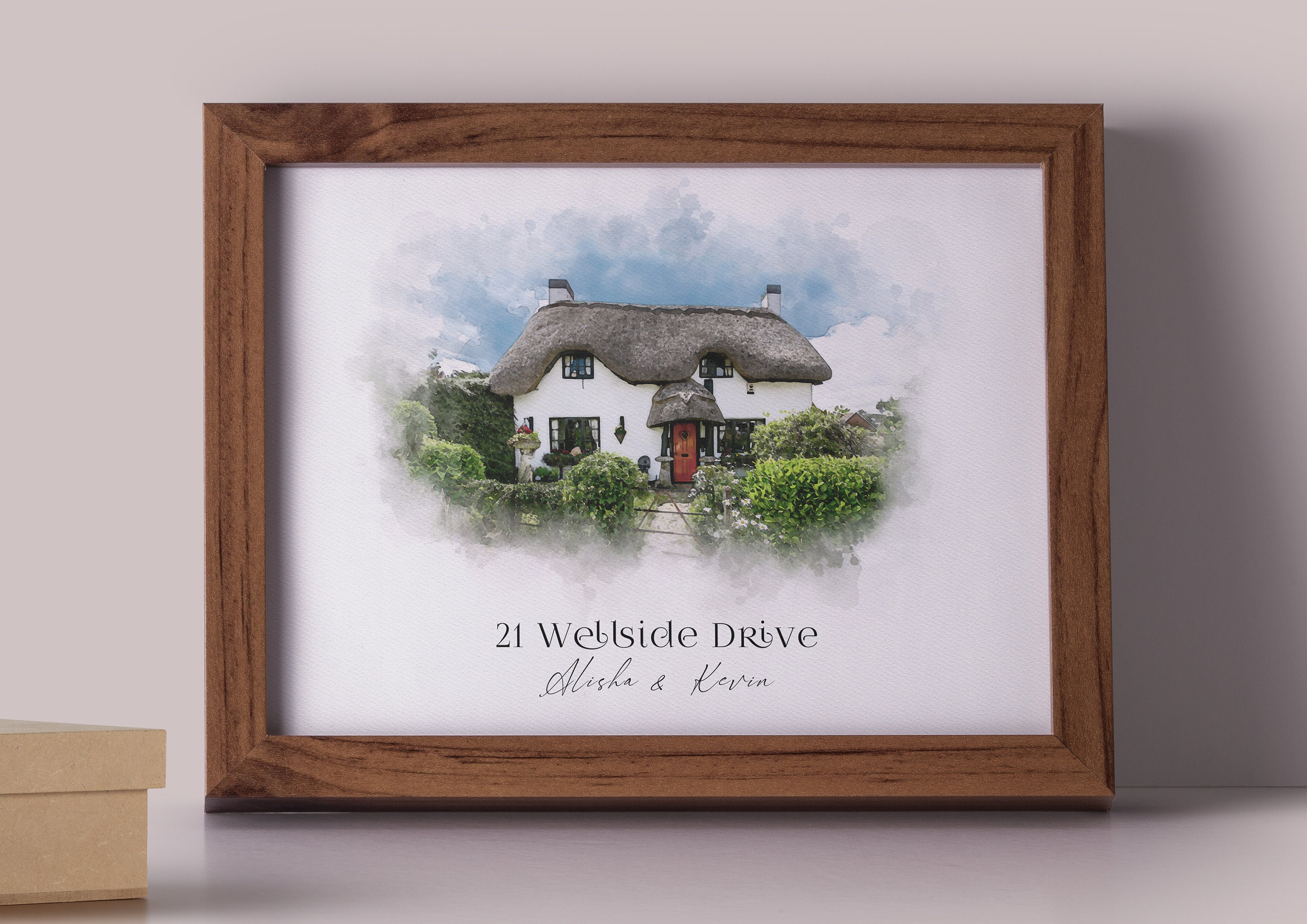 Custom Home Portrait Personalized House Portrait From Photo | Etsy