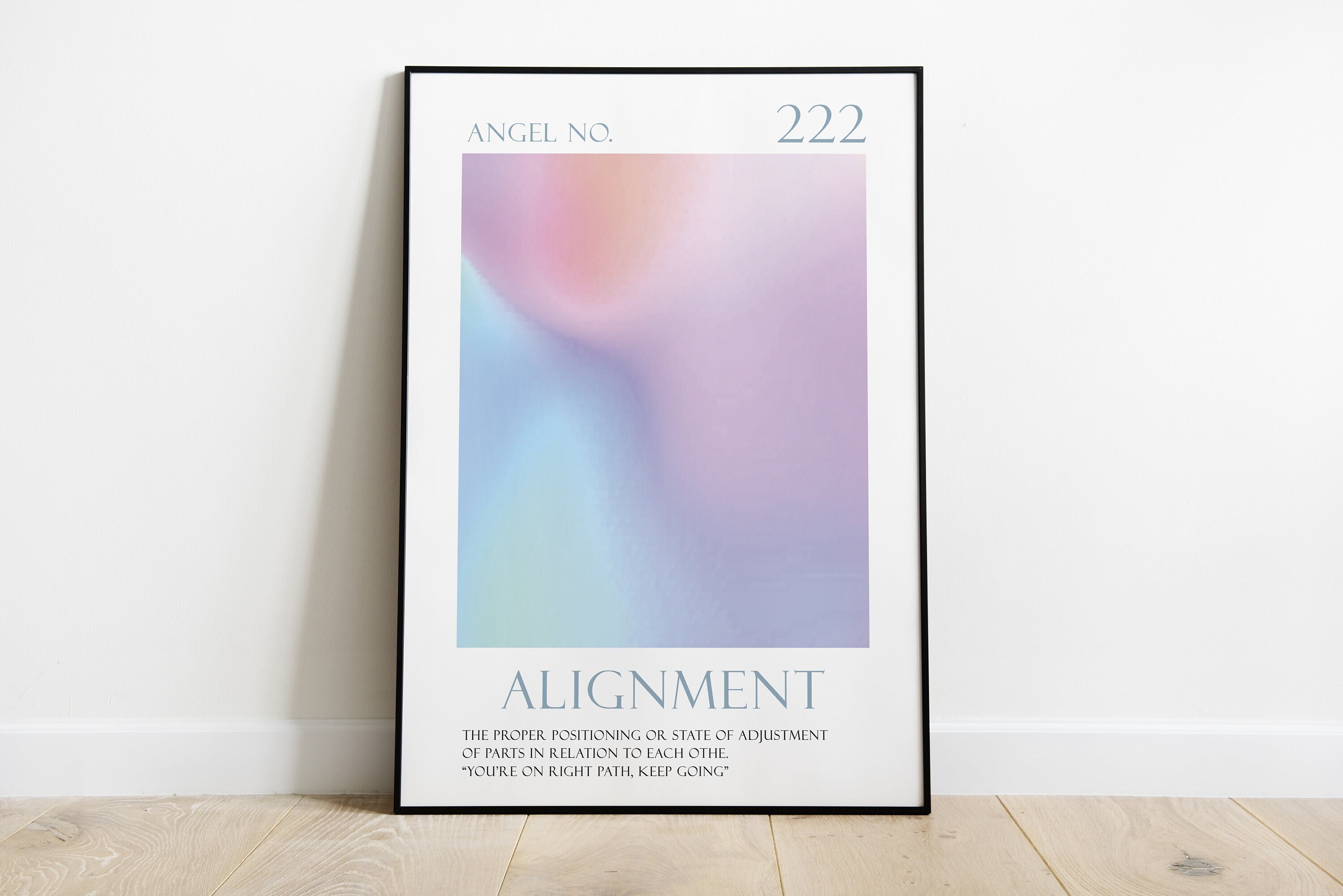 Angel Number 222 Aura Posters Angel Number Poster - Etsy