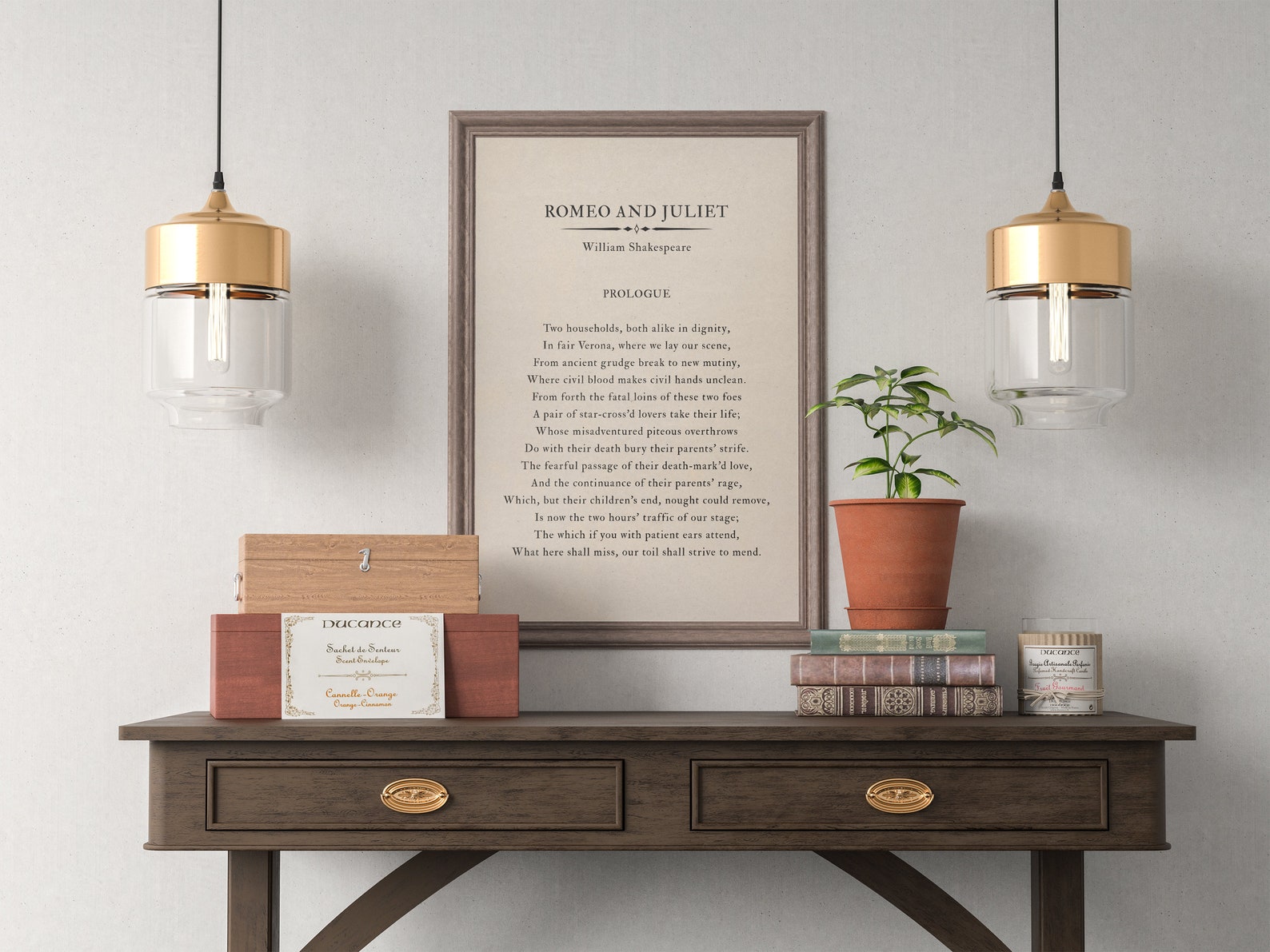 Romeo and Juliet Prologue Quote Print, Shakespeare Wall Art (digital ...