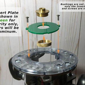 Guide Bushing Insert Plate for Ryobi Plunge Router, Use to Trace ...