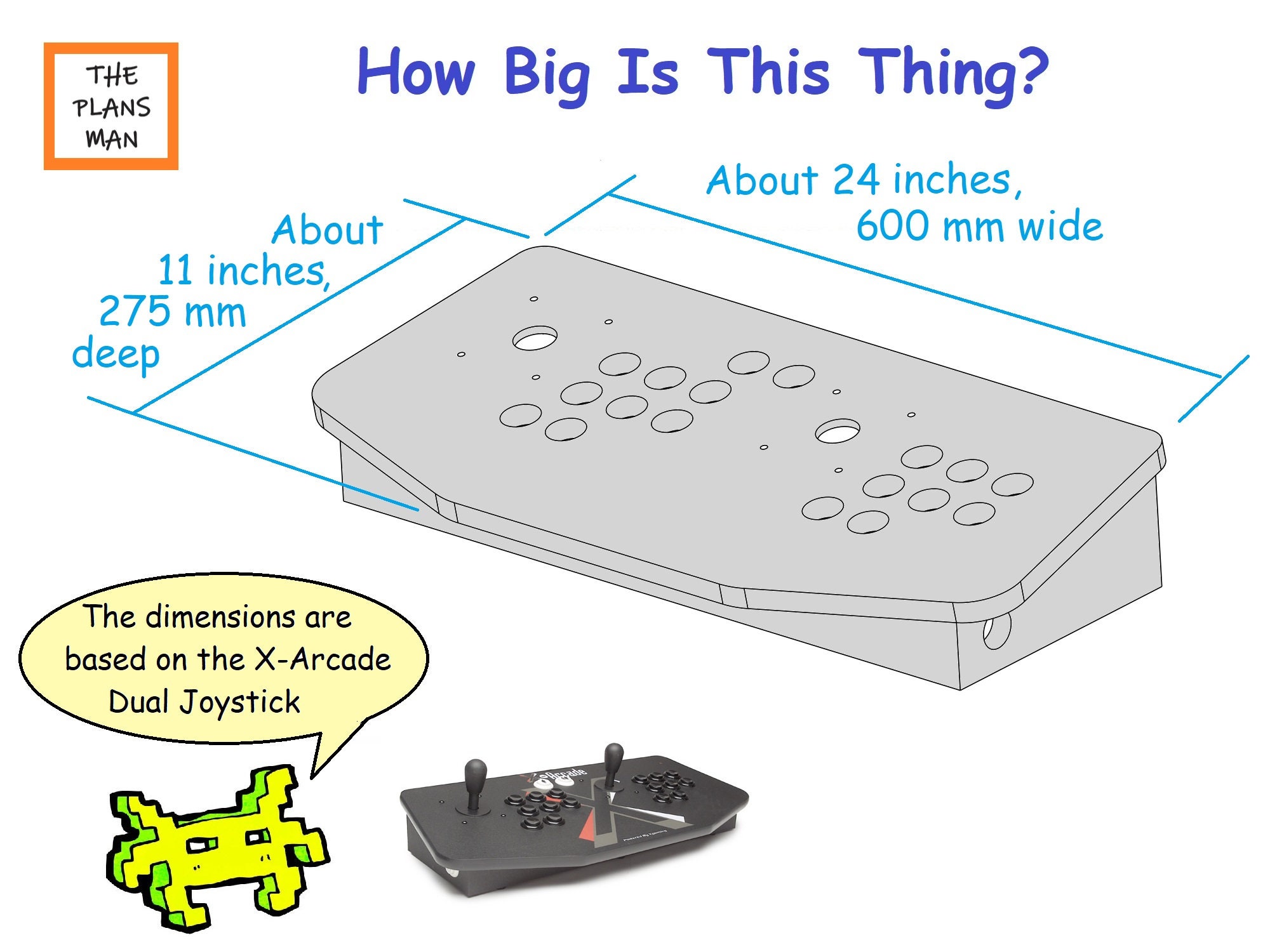 DIY Controller Stick Plans for MAME Arcade Cabinet, Build Your Own X ...