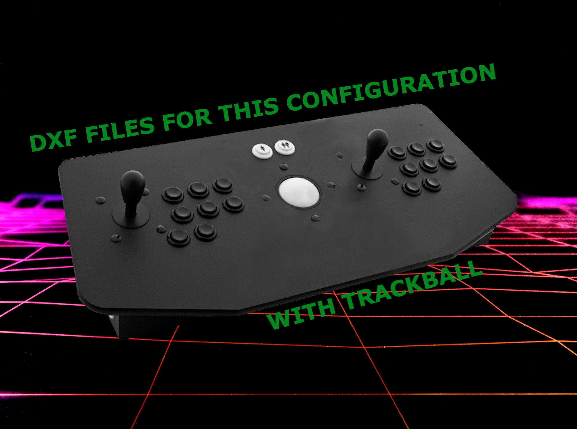 DXF File for X Arcade Tankstick Joystick Clone, Build Your Own DIY MAME ...