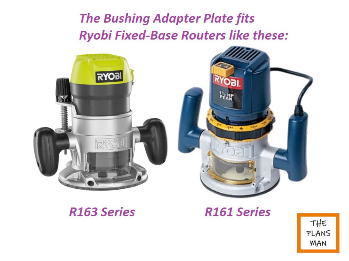 Guide Bushing Insert Plate for Ryobi Fixed-base Router, Use to Trace ...