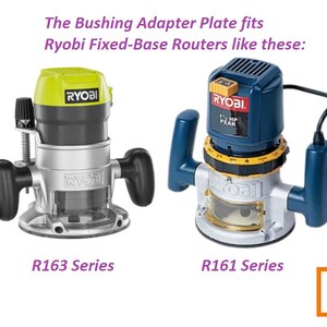 Guide Bushing Insert Plate for Ryobi Fixed-base Router, Use to Trace ...