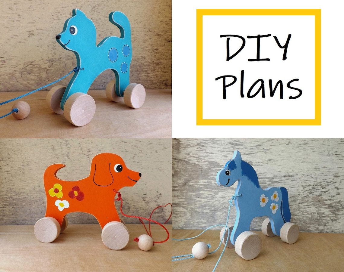 Wooden Animal Childrens Toy Plans and Instructions Easy DIY - Etsy