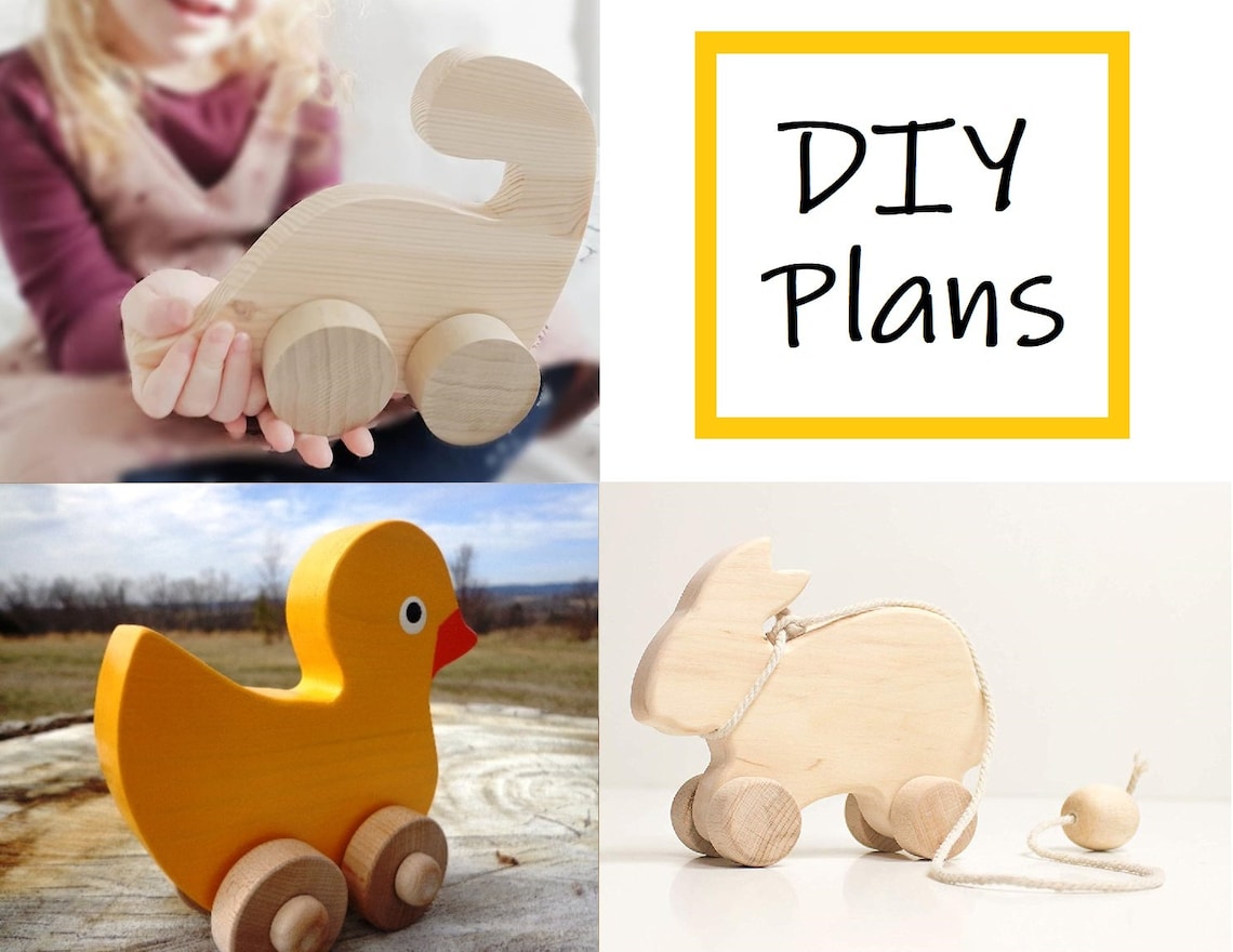 Wooden Animal Childrens Toy Plans and Instructions Easy DIY - Etsy