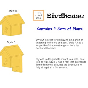 Simple Bird House Plans & Instructions, Super Easy DIY Nature Project ...