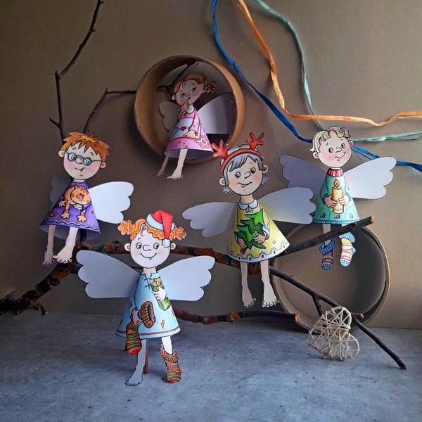 Cardboard Angels - Etsy