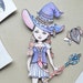 Halloween Witch Doll Printable. Digital Colorful Paper Doll. PDF Paper ...