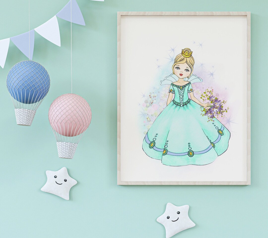 Girly Wall Art Printable. Little Princess Wall Art. Princess Room Decor ...