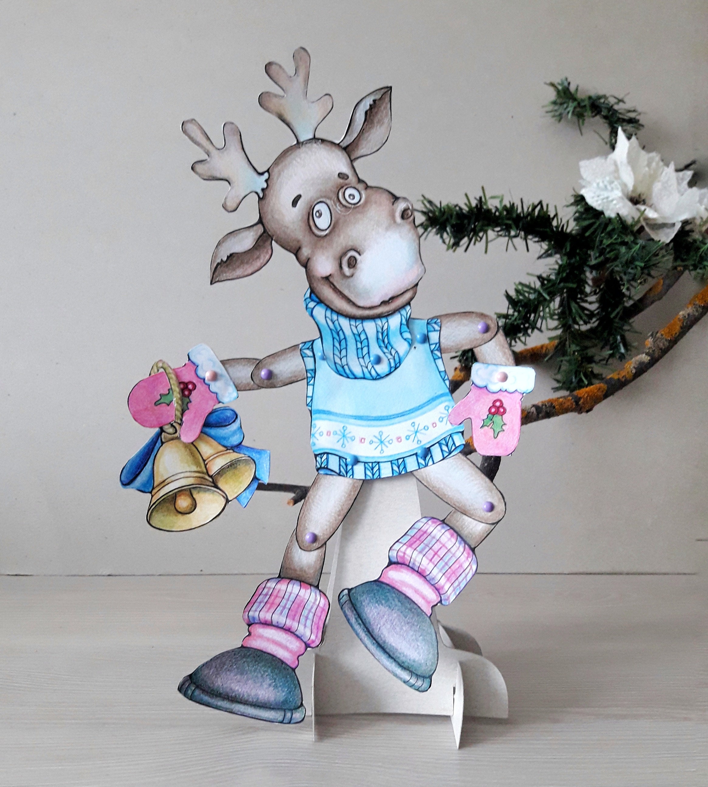 Reindeer Paper Dolls