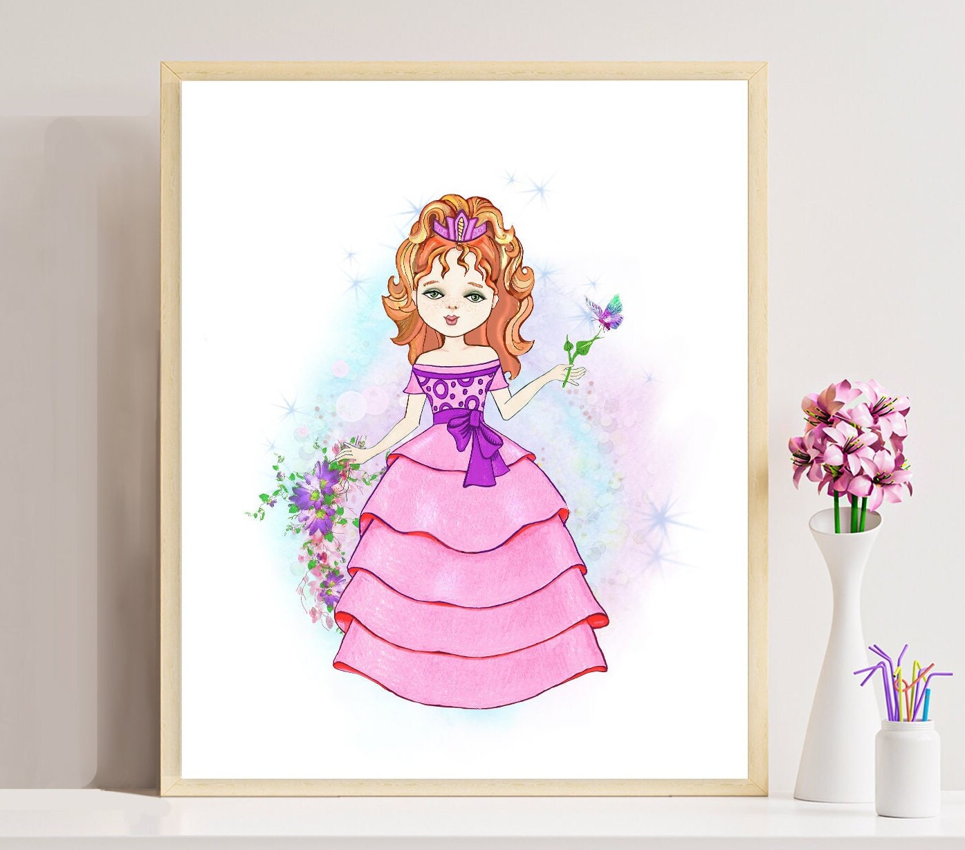 Little Princess Wall Art. Girly Wall Art Printable. Princess - Etsy