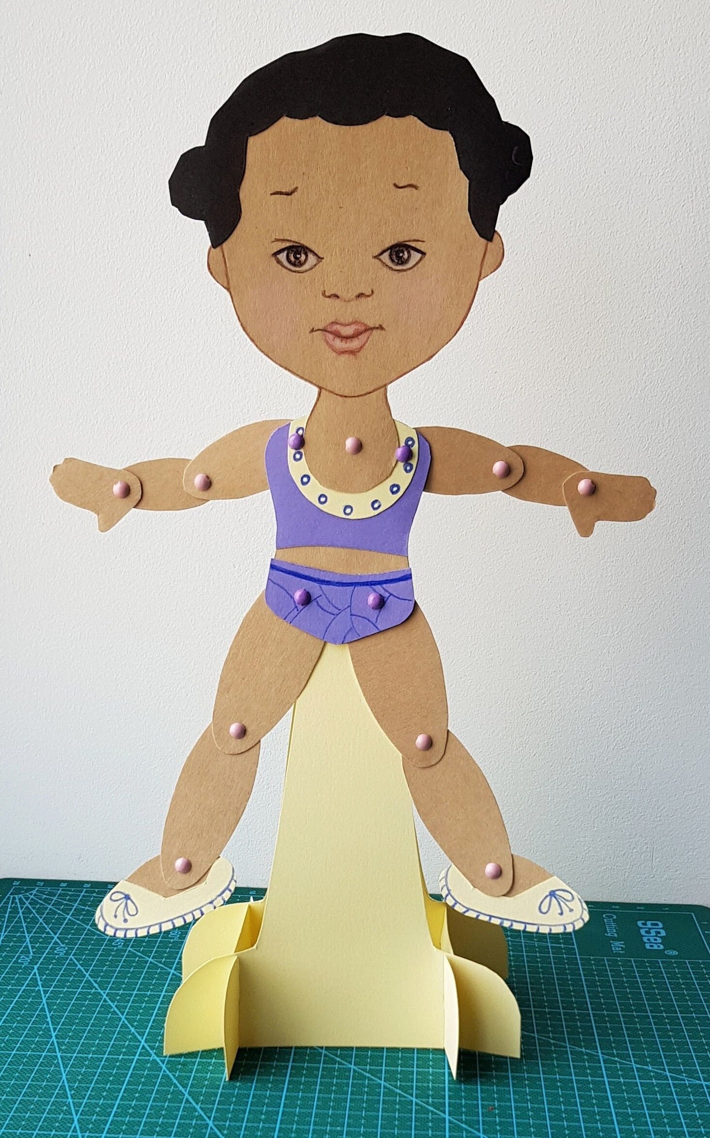 Printable Articulated Paper Doll Paper Dolls Collage Template Dress up ...