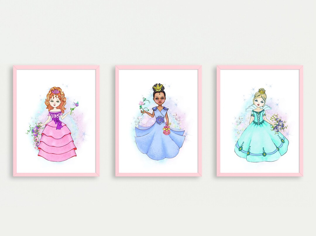 Little Princess Wall Art. Girly Wall Art Printable. Princess Nursery ...