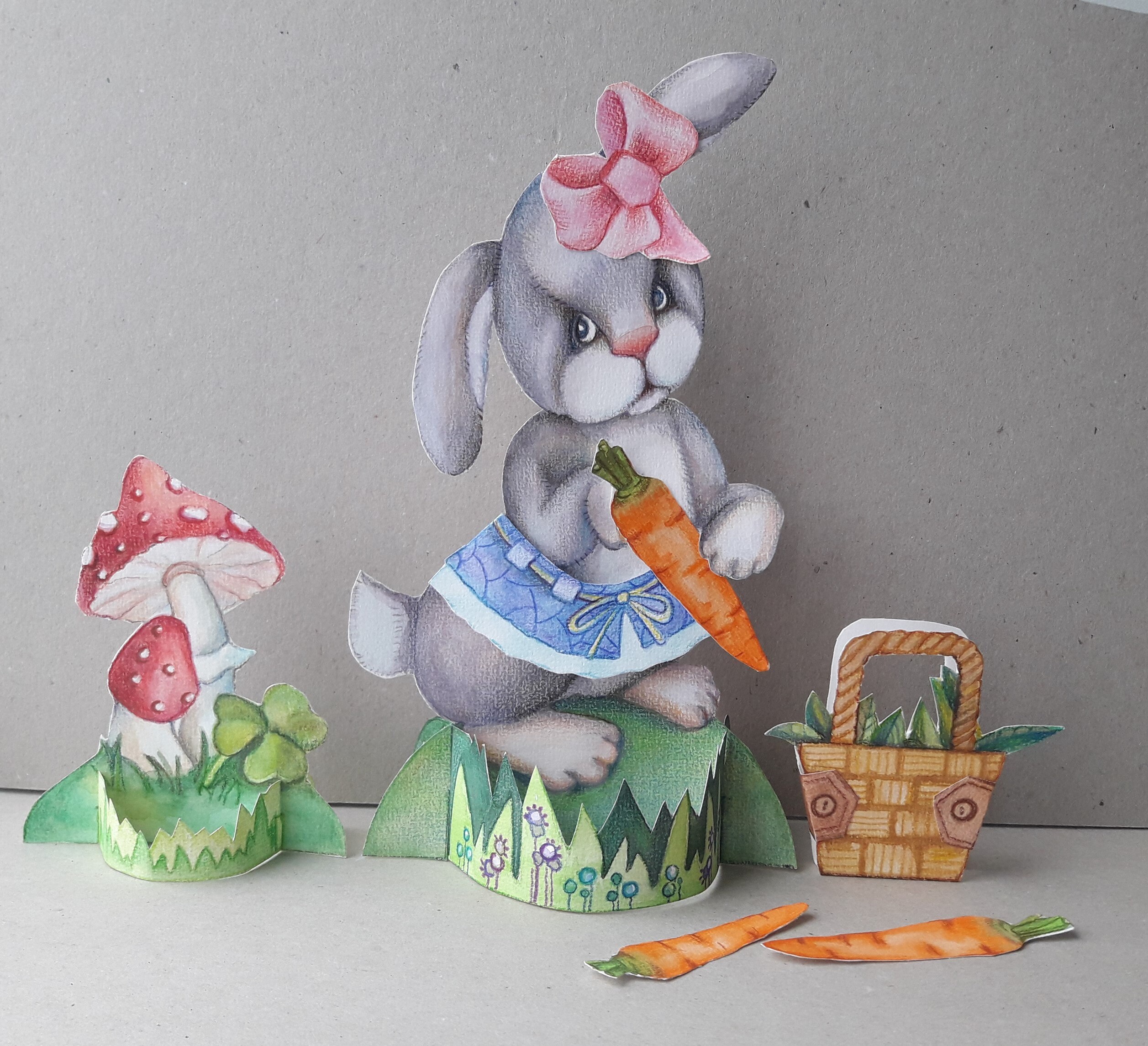 Easter Bunny Printable. Rabbit Paper Doll. Dress up Activity. Easter ...