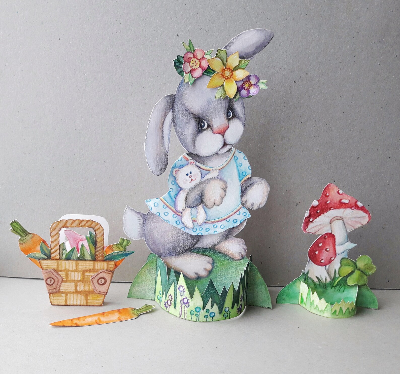 Easter Bunny Printable. Rabbit Paper Doll. Dress up Activity. - Etsy