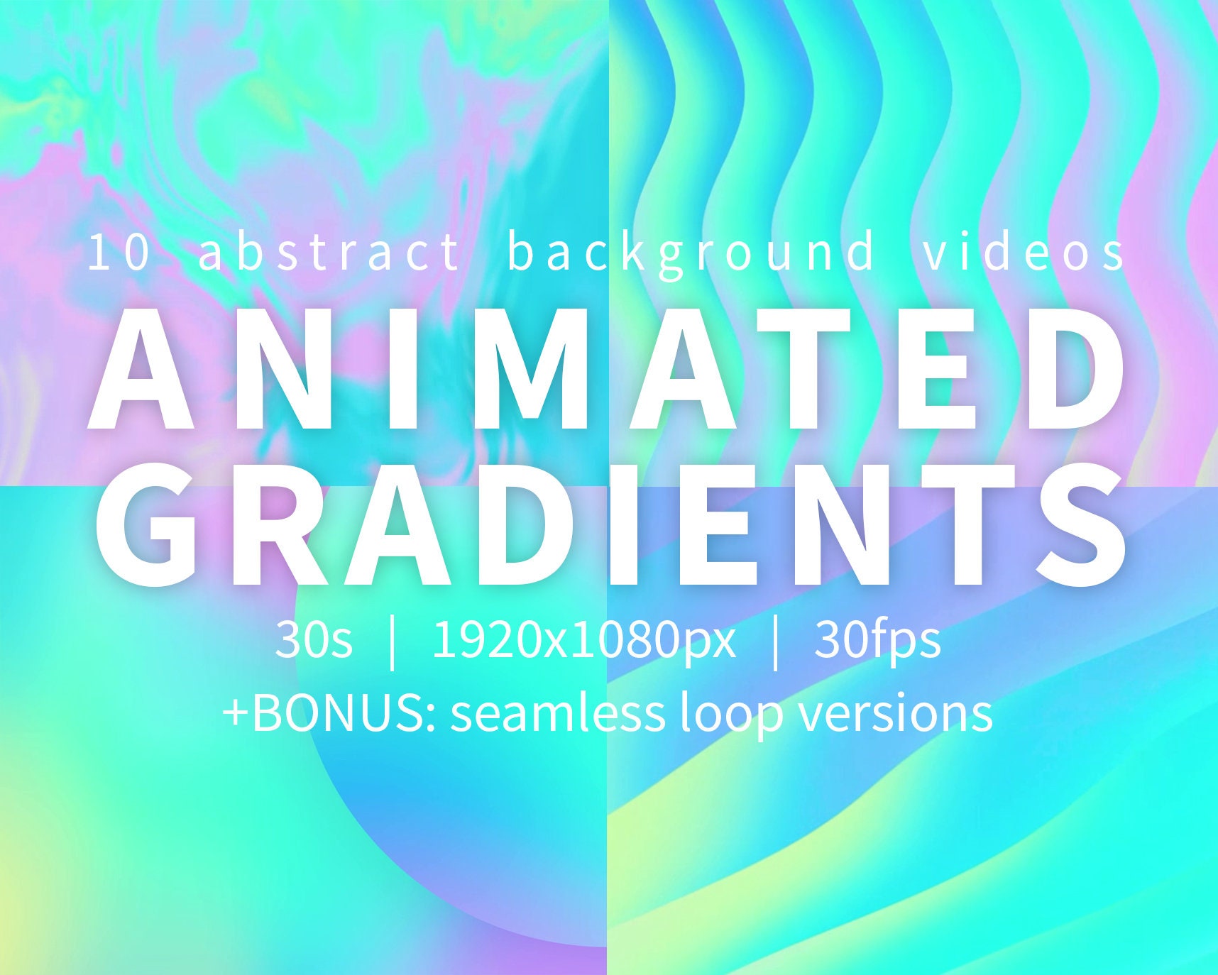 10 Abstract Background Videos Animated Gradients Loop - Etsy
