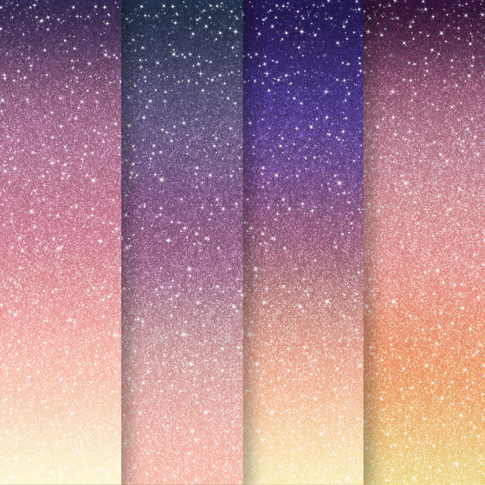 Dusk & Dawn Glitter Gradients | Digital Papers | Ombre Textures ...