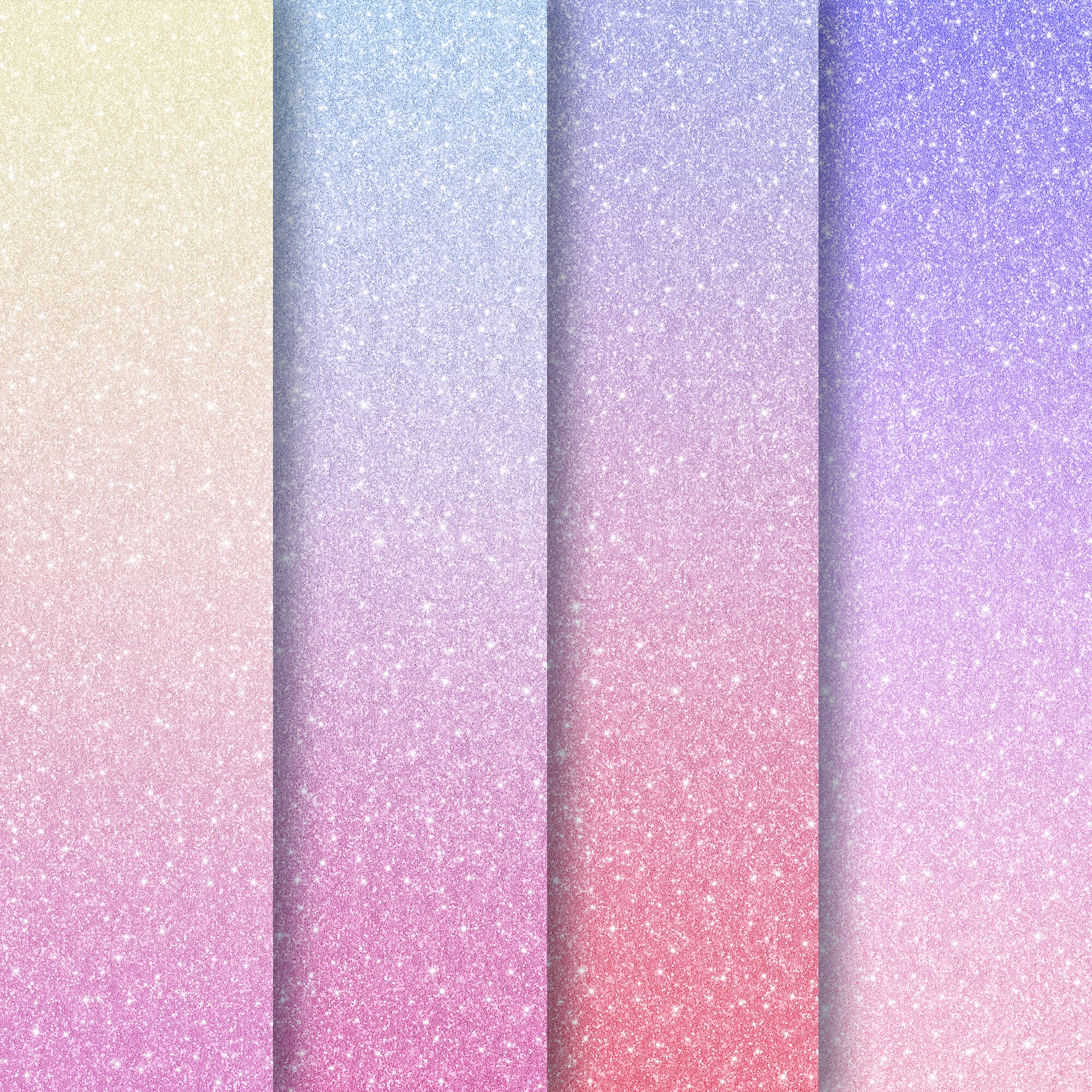 Pastel Glitter Gradients | Digital Papers | Ombre Textures | Instant ...